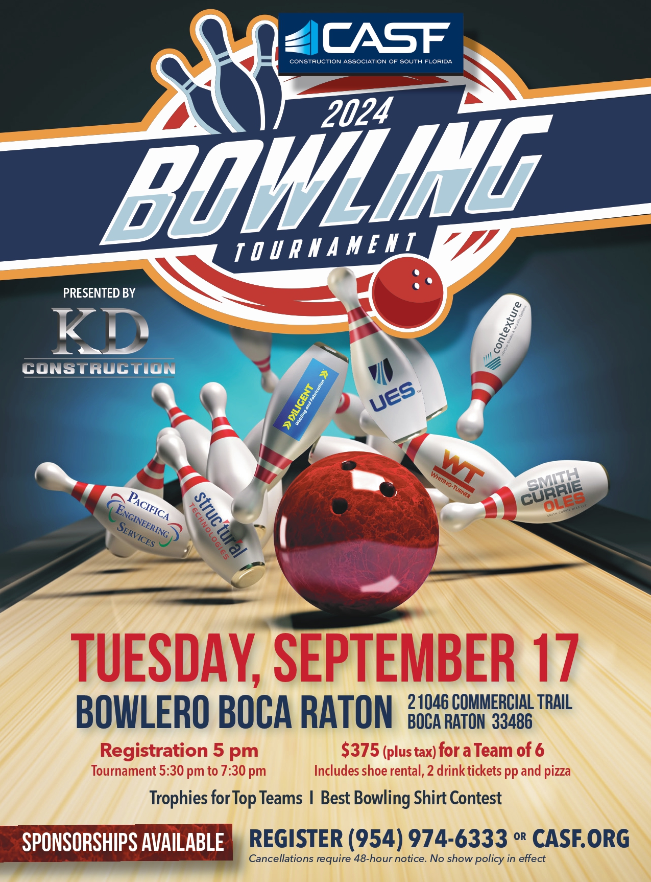 Construction of South Florida - CASF | Bowlero Team Building Event 2024