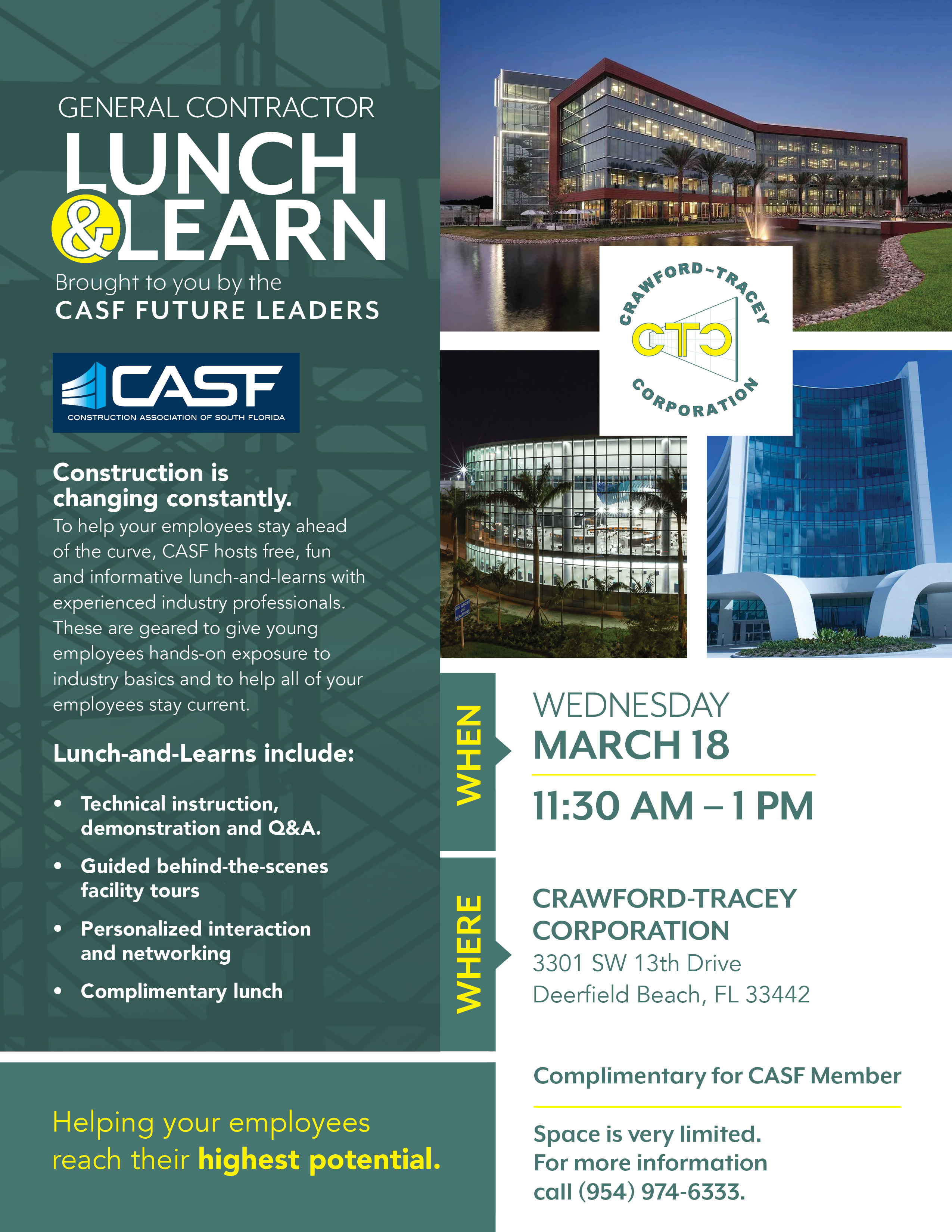 Construction of South Florida - Lunch and Learn - Crawford-Tracey Corp.