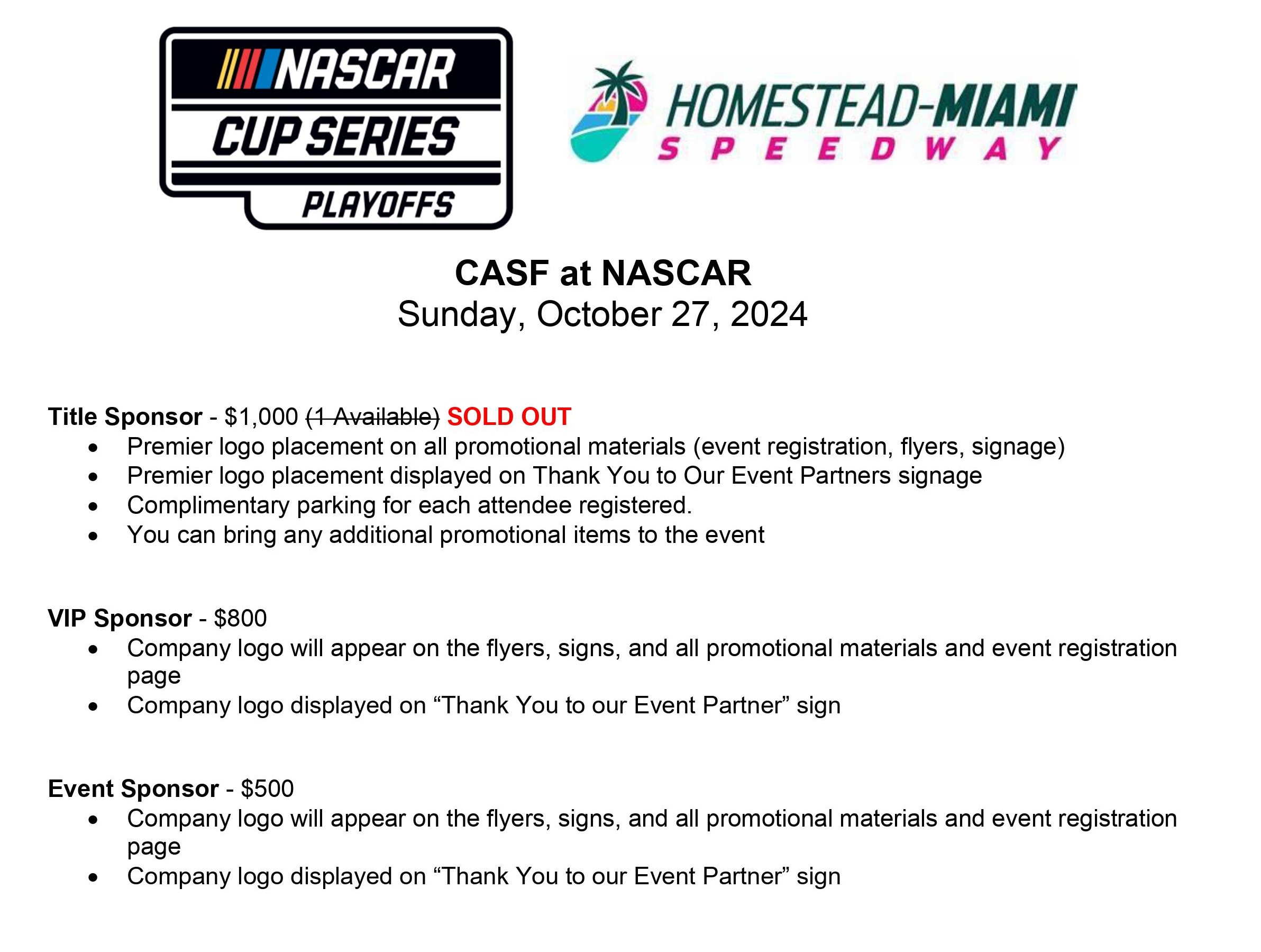 Construction of South Florida - CASF at NASCAR