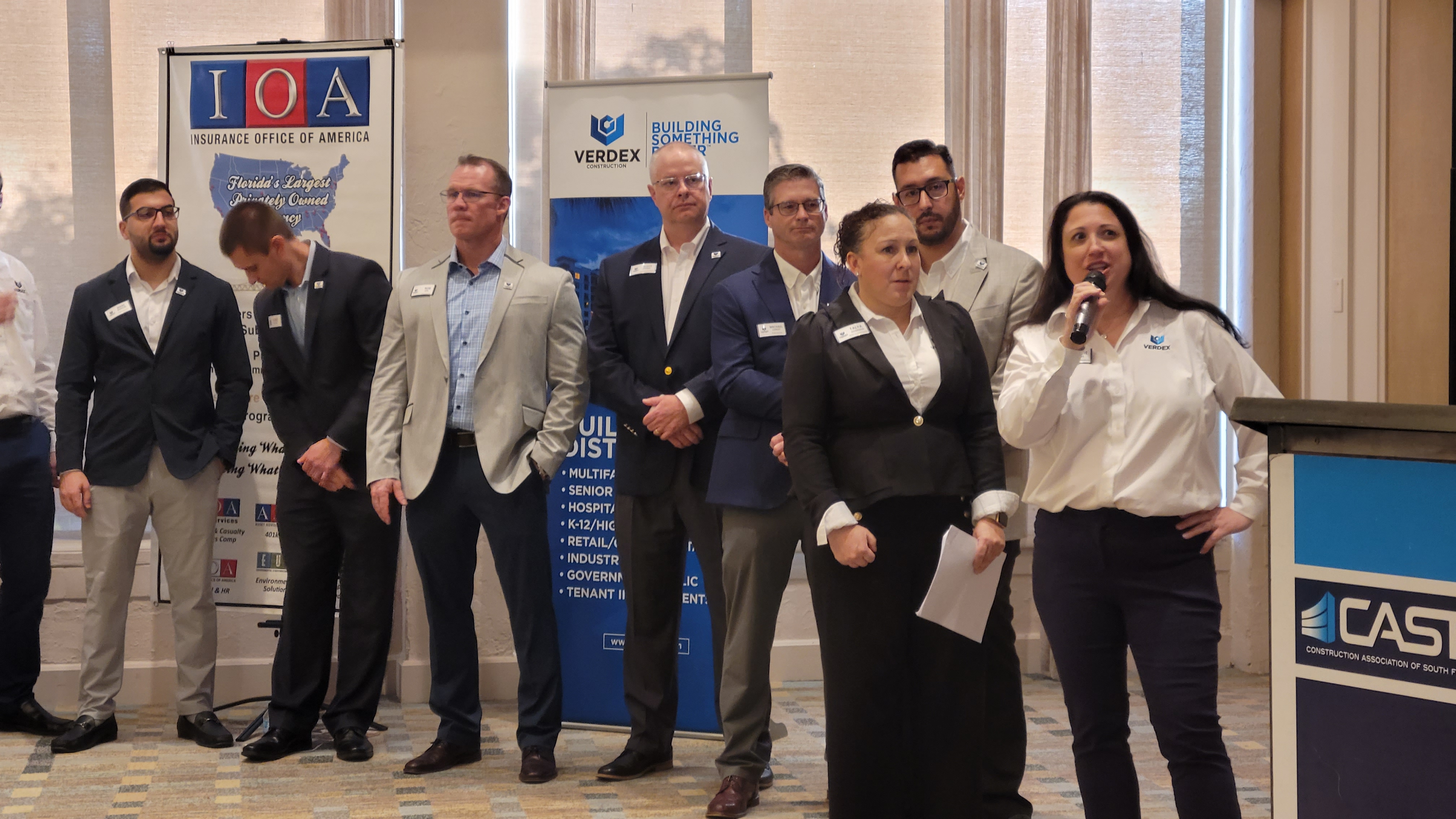 Construction of South Florida - networking breakfast - verdex construction 2024